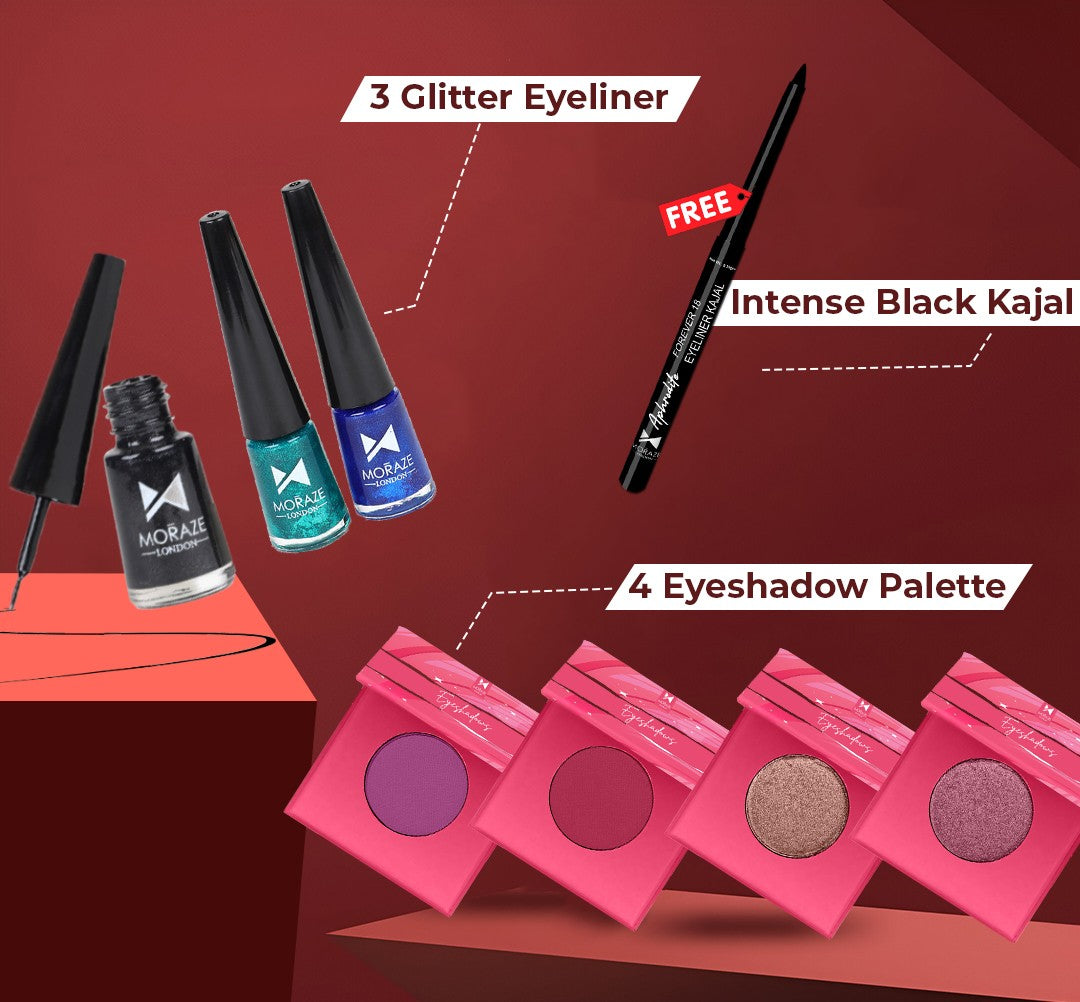 ALL IN ONE EYE MAKEUP KIT - FREE KAJAL – Moraze Cosmetics